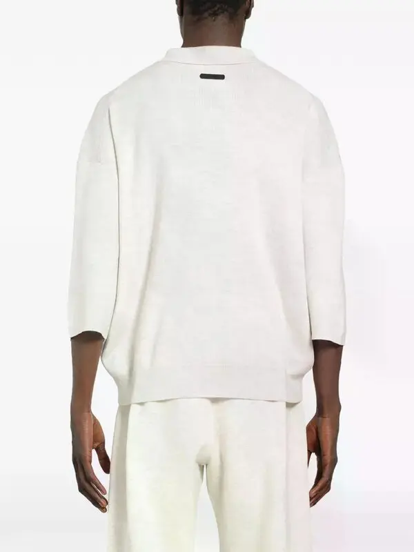 Fear Of God Essentials Logo-embroidered Polo Shirt - White