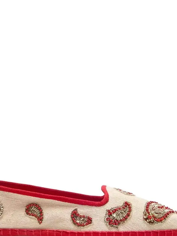 Malìparmi Beaded Embroidery Espadrilles