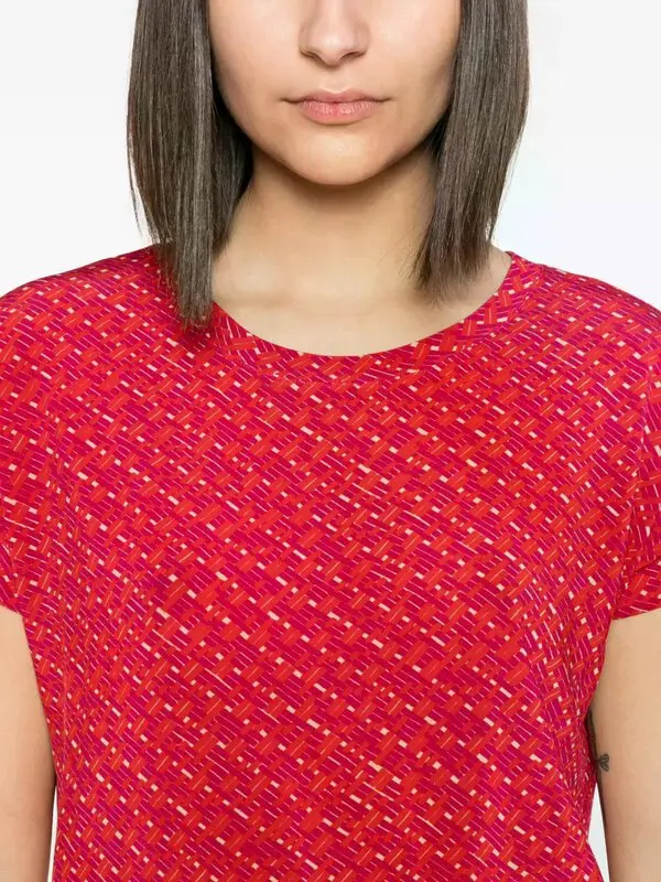 SIYU Geometric-print T-shirt
