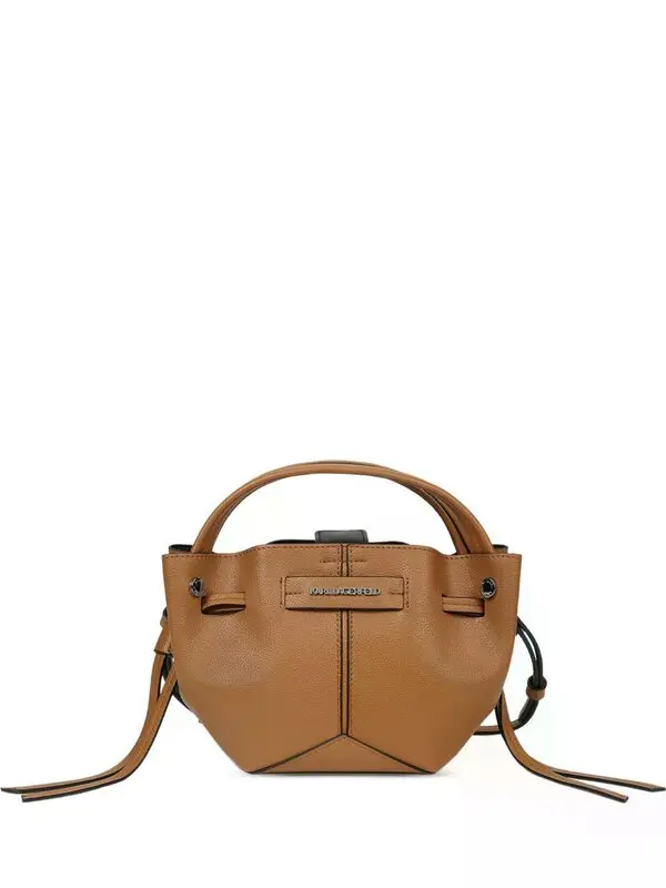 Karl Lagerfeld K/pierced Bucket Bag - Brown