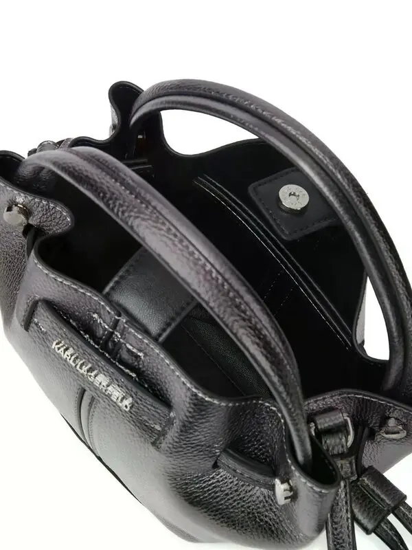 Karl Lagerfeld Mini K/pierced Bucket Bag - Silver