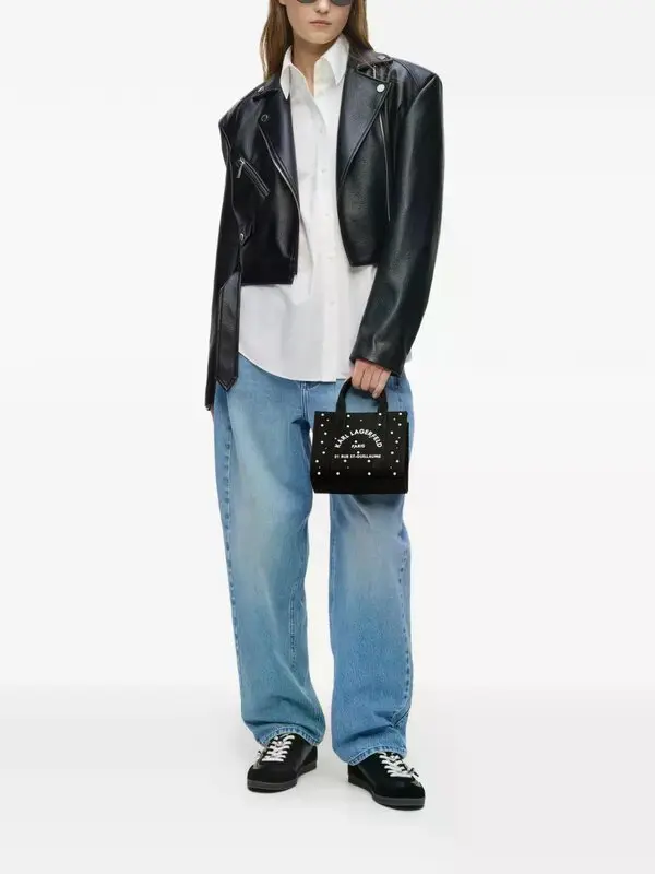 Karl Lagerfeld Rue St-guillaume Embellished Tote Bag - Black