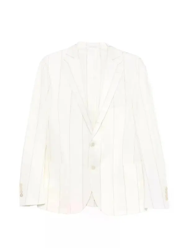 Eleventy Striped Single-breasted Blazer