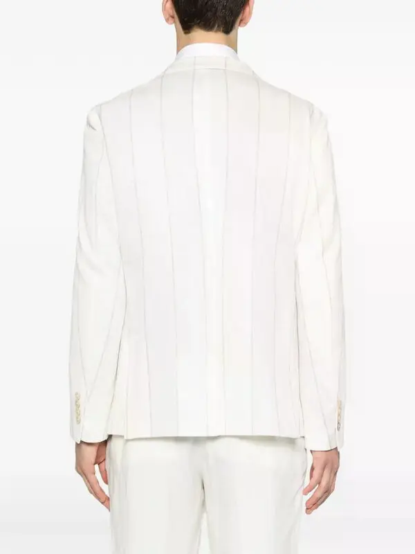 Eleventy Striped Single-breasted Blazer
