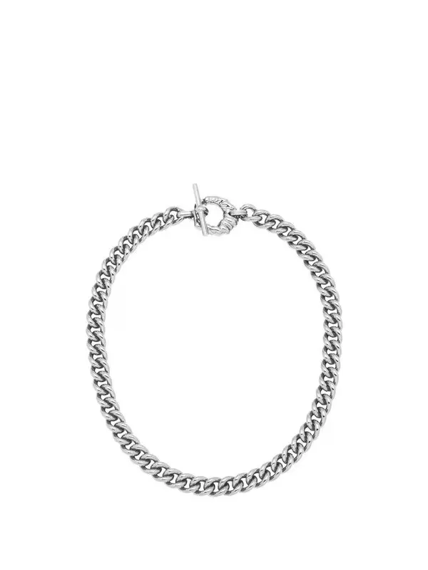 YOJ Cora Curb Necklace - Silver