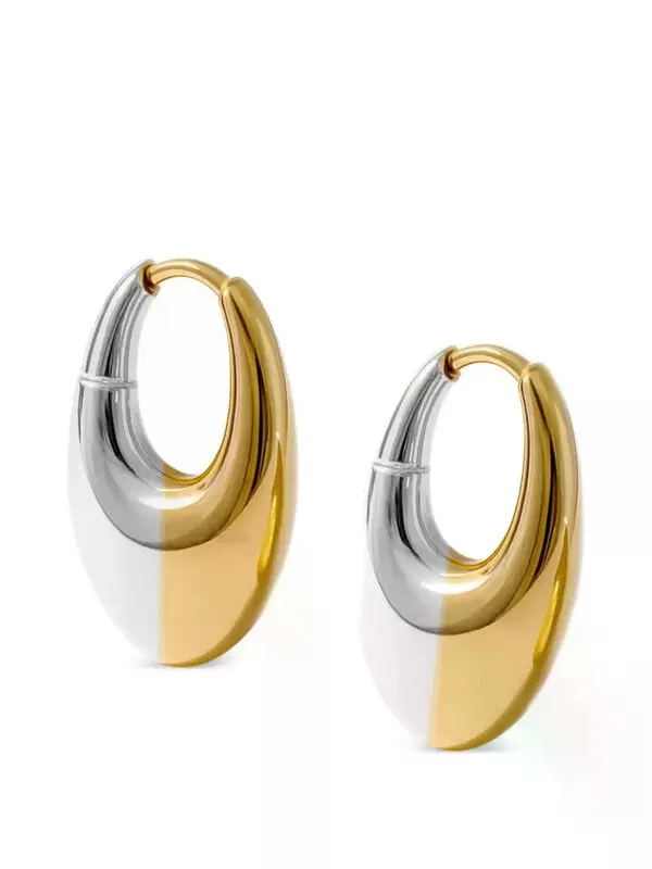 YOJ Charlotte Eclipse Two-tone Hoop Earrings