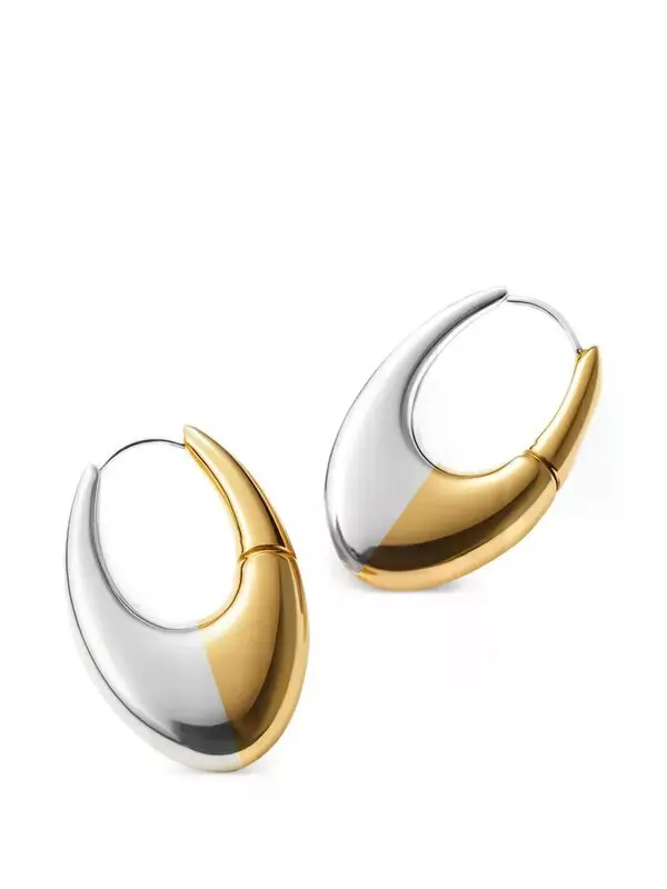 YOJ Charlotte Eclipse Two-tone Hoop Earrings