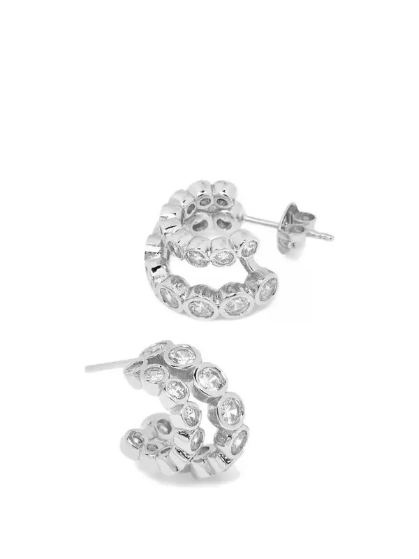 YOJ Averto Mini Hoop Earrings - Silver