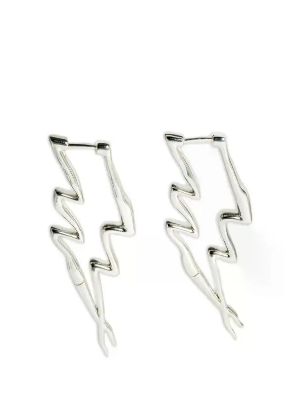 YOJ X Potoska Lightning Hoops Earrings