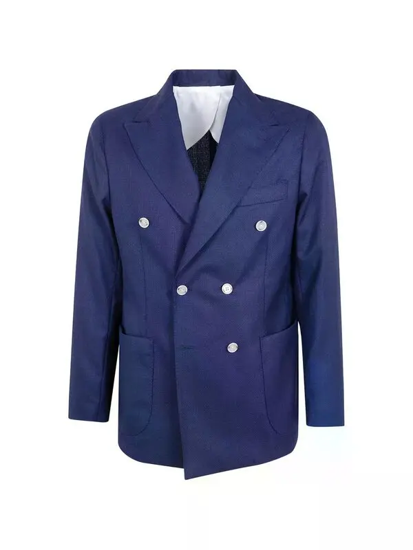 BARBA NAPOLI Double-breasted Wool Blazer