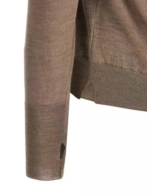 MA'RY'YA Crew Neck Fine Knit Sweater
