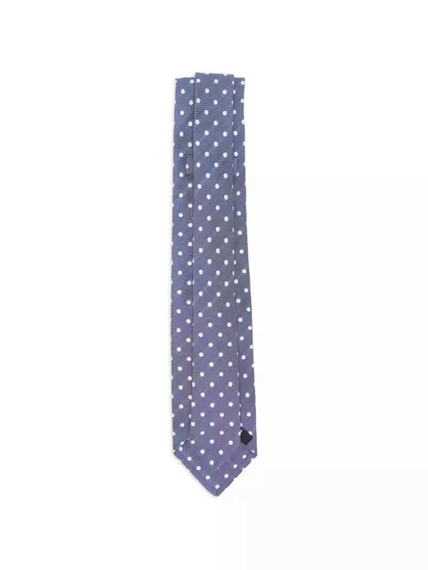 BARBA NAPOLI Polka-dot Neck Tie - Blue
