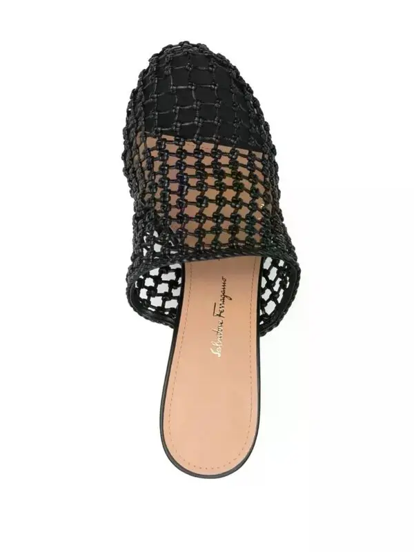 FERRAGAMO Ella High-heeled Mules - Black