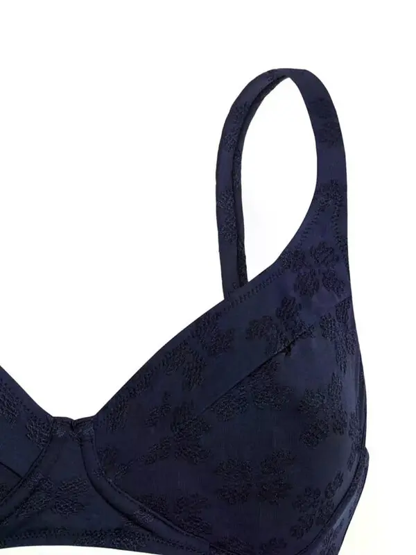 Vilebrequin Floral-jacquard Underwired Bikini Top