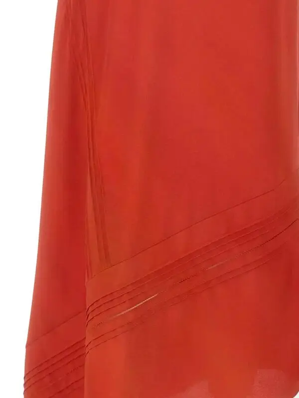 Vince Pintuck Asymmetric Midi Skirt