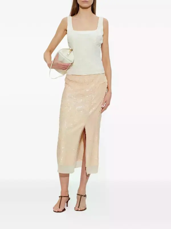 Posse Cove Peplum Top - White