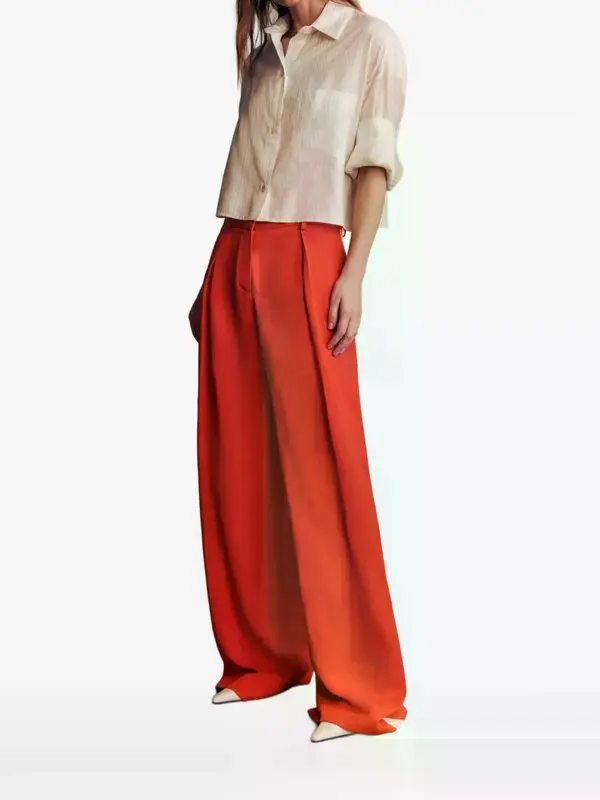 TWP Striped Cropped Shirt - Neutrals