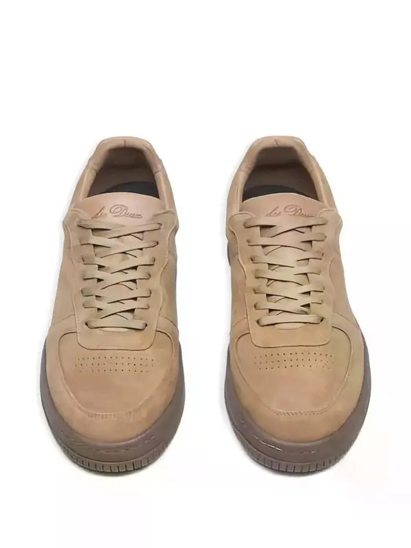 LES DEUX Perforated Suede Sneakers