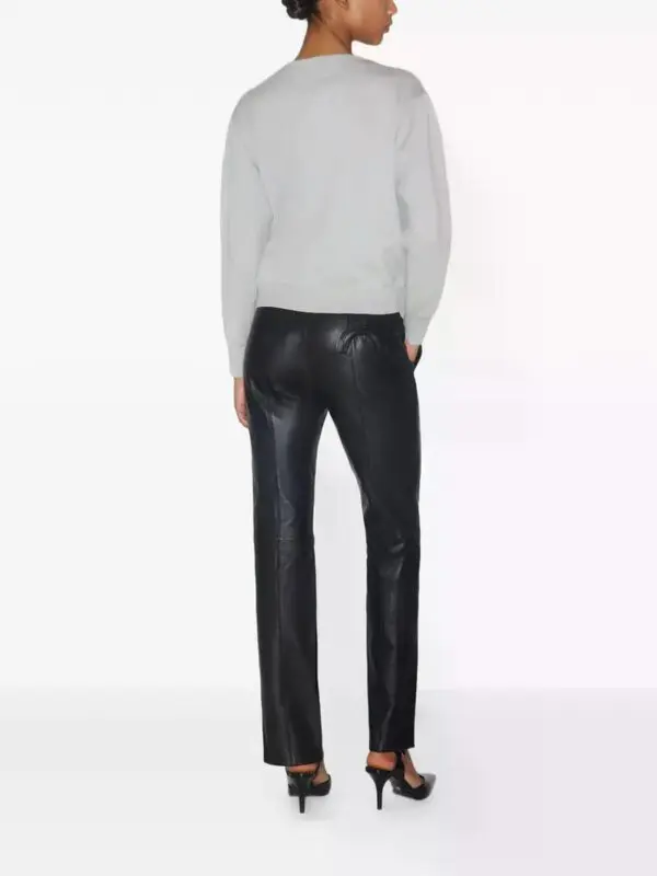 BLAZÉ MILANO Smiley Panelled Leather Trousers