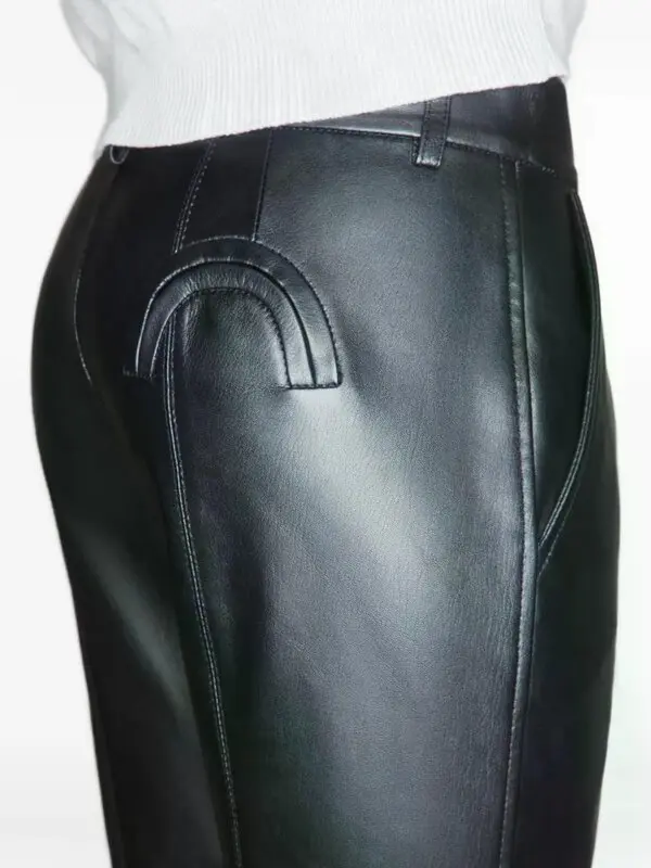 BLAZÉ MILANO Smiley Panelled Leather Trousers