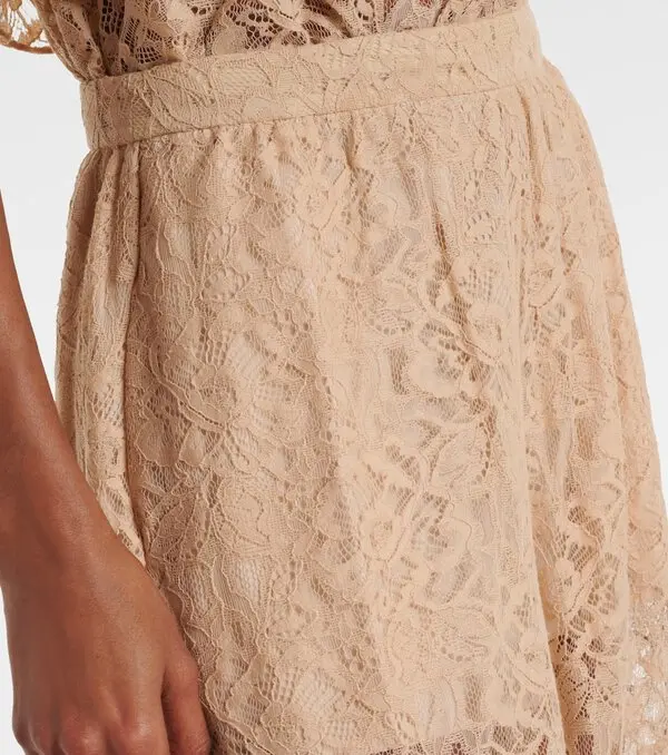 ADRIANA DEGREAS Lace Balloon Pants