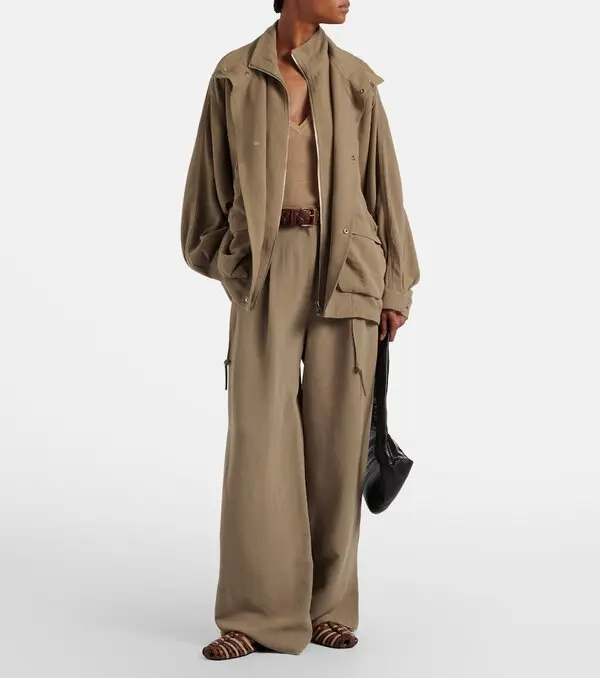 THE FRANKIE SHOP Marfa Pleated Wide-leg Pants