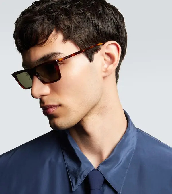Saint Laurent Betty Thin Rectangular Sunglasses