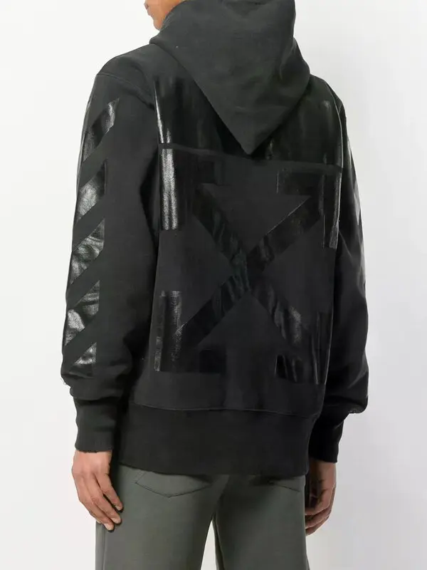 Off-White X Champion Embroidered Logo Hoodie
