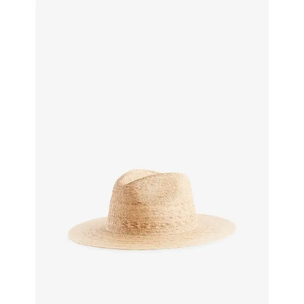 BOUTIQUE BONITA Classic Palm Panama Raffia Hat - Neutral