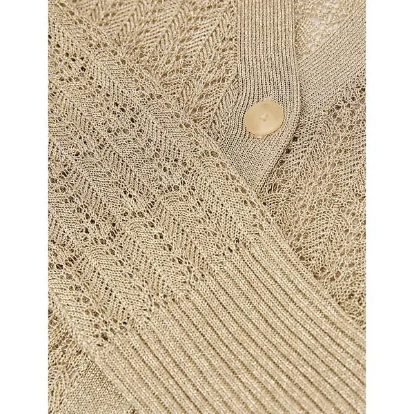REISS Suzanne V-neck Knitted Cardigan