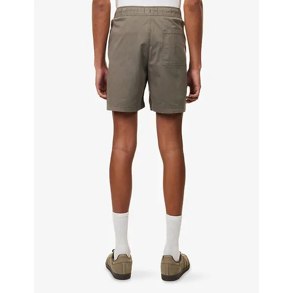 Paige Elijah Stretch-cotton Shorts - Thyme