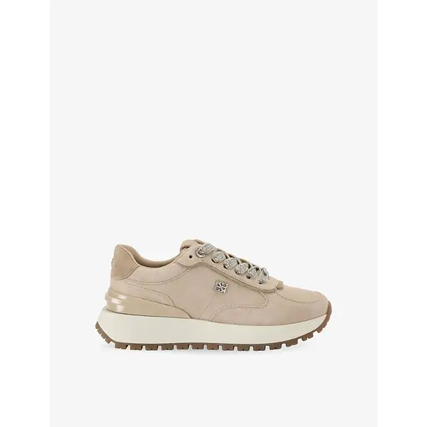 Kurt Geiger Louisa 2 Faux-leather Trainers With Embellishment