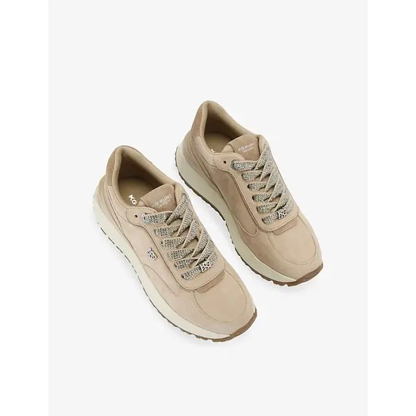 Kurt Geiger Louisa 2 Faux-leather Trainers With Embellishment