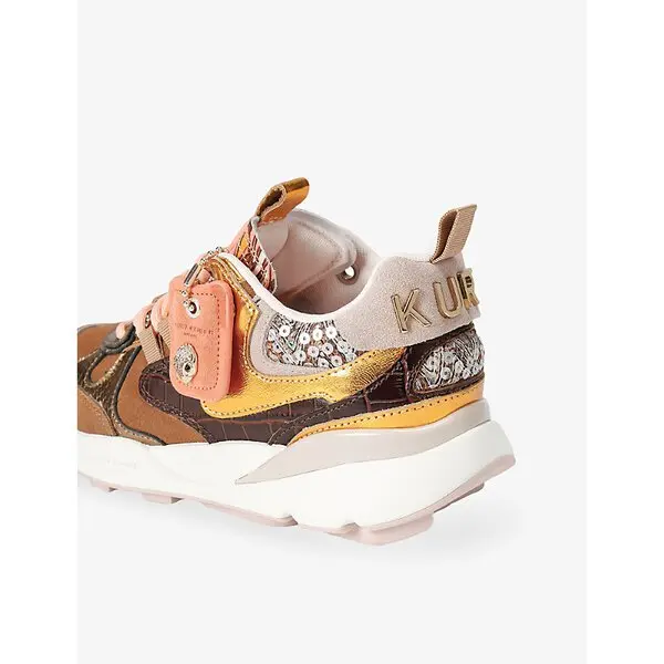 Kurt Geiger Kurt Runner" Panelled Suede Trainers