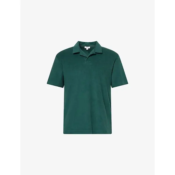Sunspel Towelling Polo Cotton Shirt - Forest26