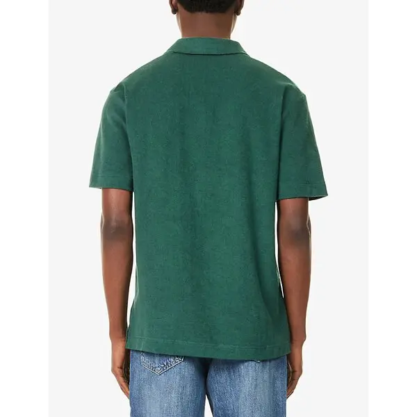 Sunspel Towelling Polo Cotton Shirt - Forest26