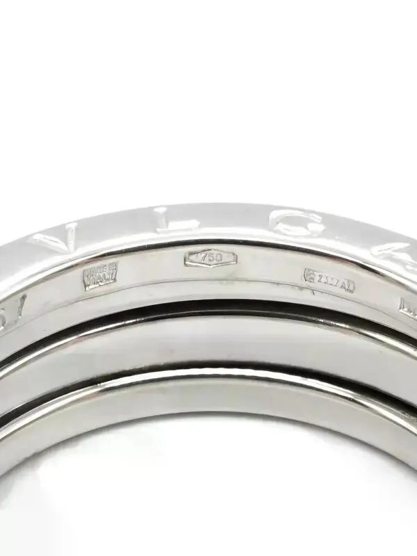 BVLGARI 18k White Gold B.zero1 Spiral Ring