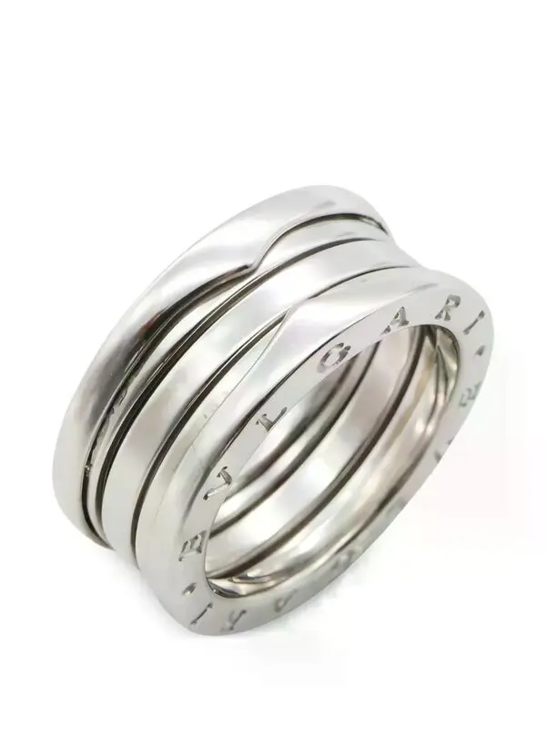 BVLGARI 18k White Gold B.zero1 Three-band Ring