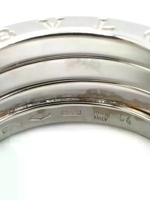 BVLGARI 18k White Gold B.zero1 Three-band Ring
