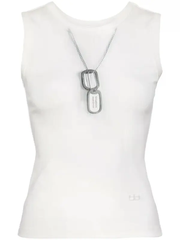 GROUND ZERO Cotton Blend Tank Top - White