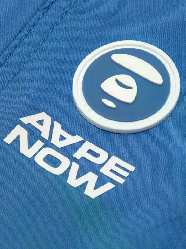 AAPE BY *A BATHING APE Logo-print Drawstring Shorts - Blue