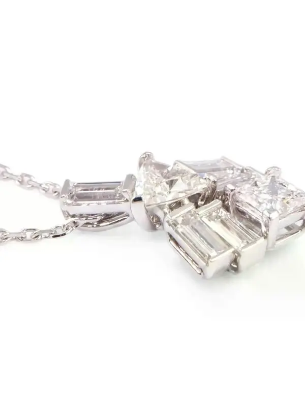 Cartier 18k White Gold Multi-cut Diamond Necklace