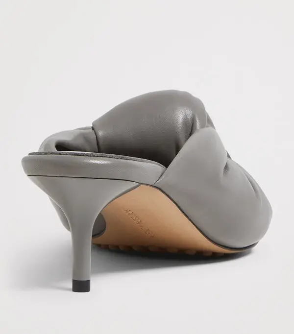 Bottega Veneta Leather Knot Mules