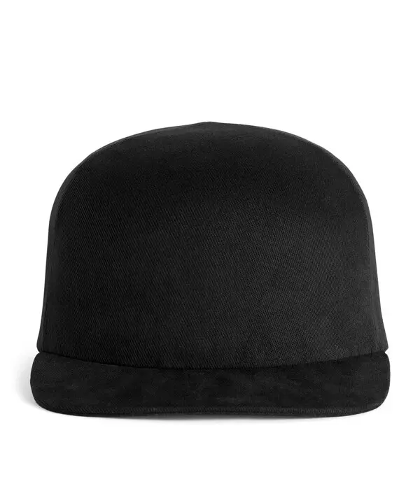 Balenciaga Cotton High Crown Cap - Black