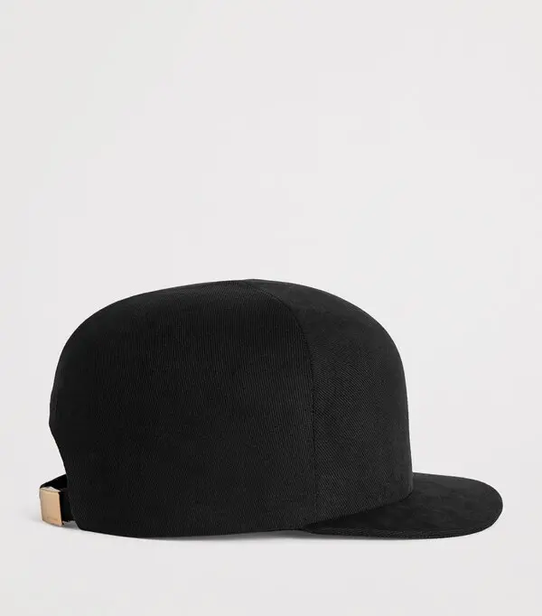 Balenciaga Cotton High Crown Cap - Black