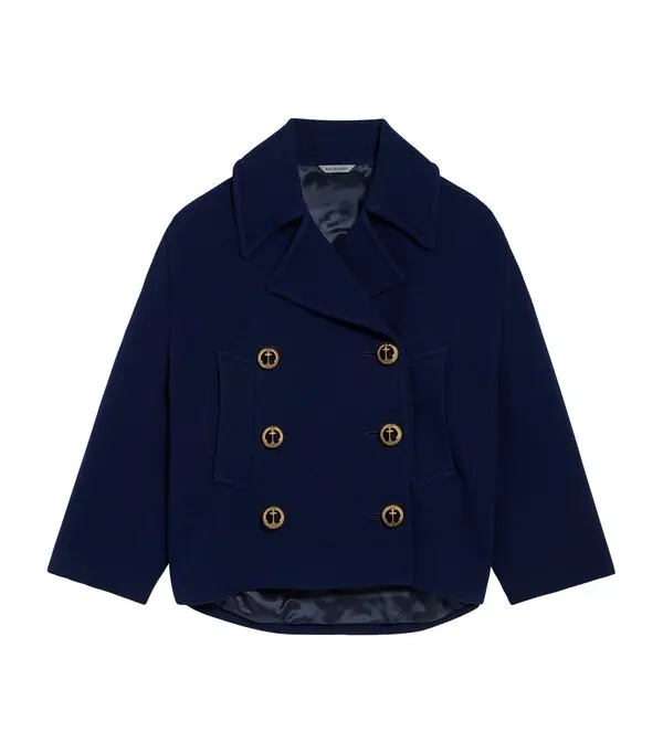 Balenciaga Wool Double-breasted Pea Coat