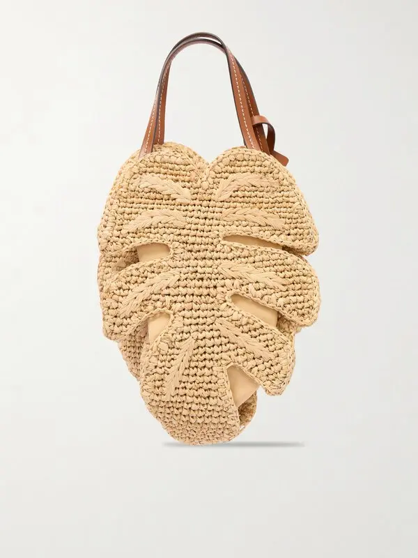 Staud Palm Raffia Tote - Neutrals