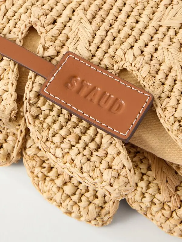 Staud Palm Raffia Tote - Neutrals