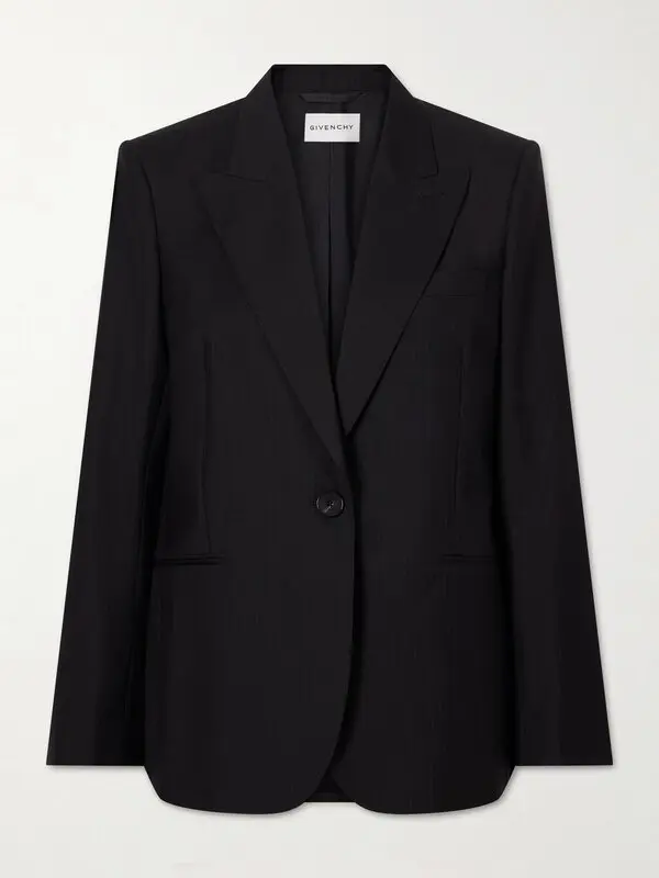 Givenchy Pinstriped Wool Blazer