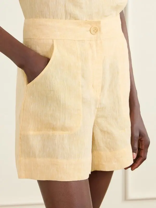 ERES Linen High-rise Relaxed Fit Shorts